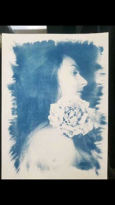 Cyanotype portrait 🌷 #art #cyanotype #cyanotypeart #artist - YouTube
