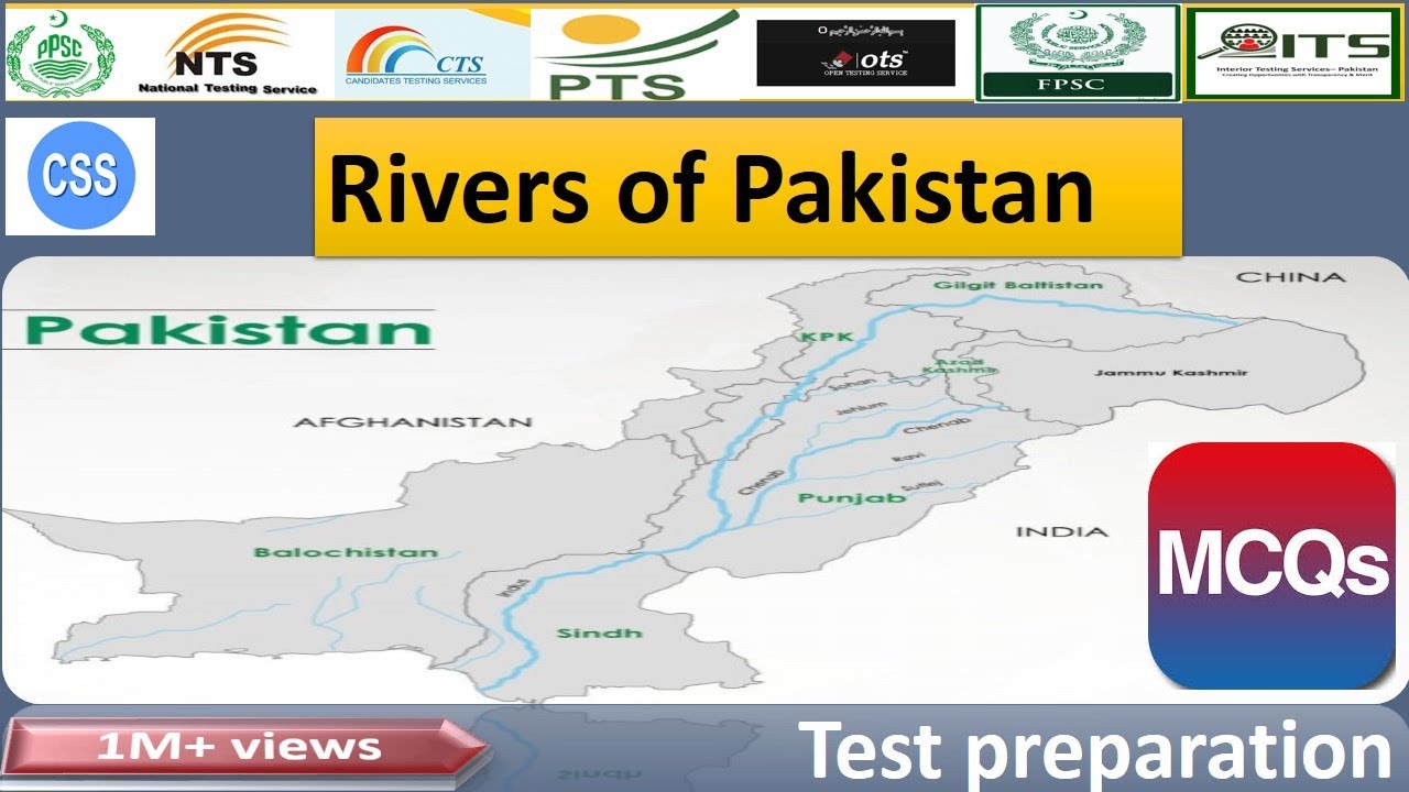 Rivers of Pakistan/ SYSTEM/GEOGRAPHY/INDUS,RAVI,SATLUJ,JHELUM,CHENAB ...