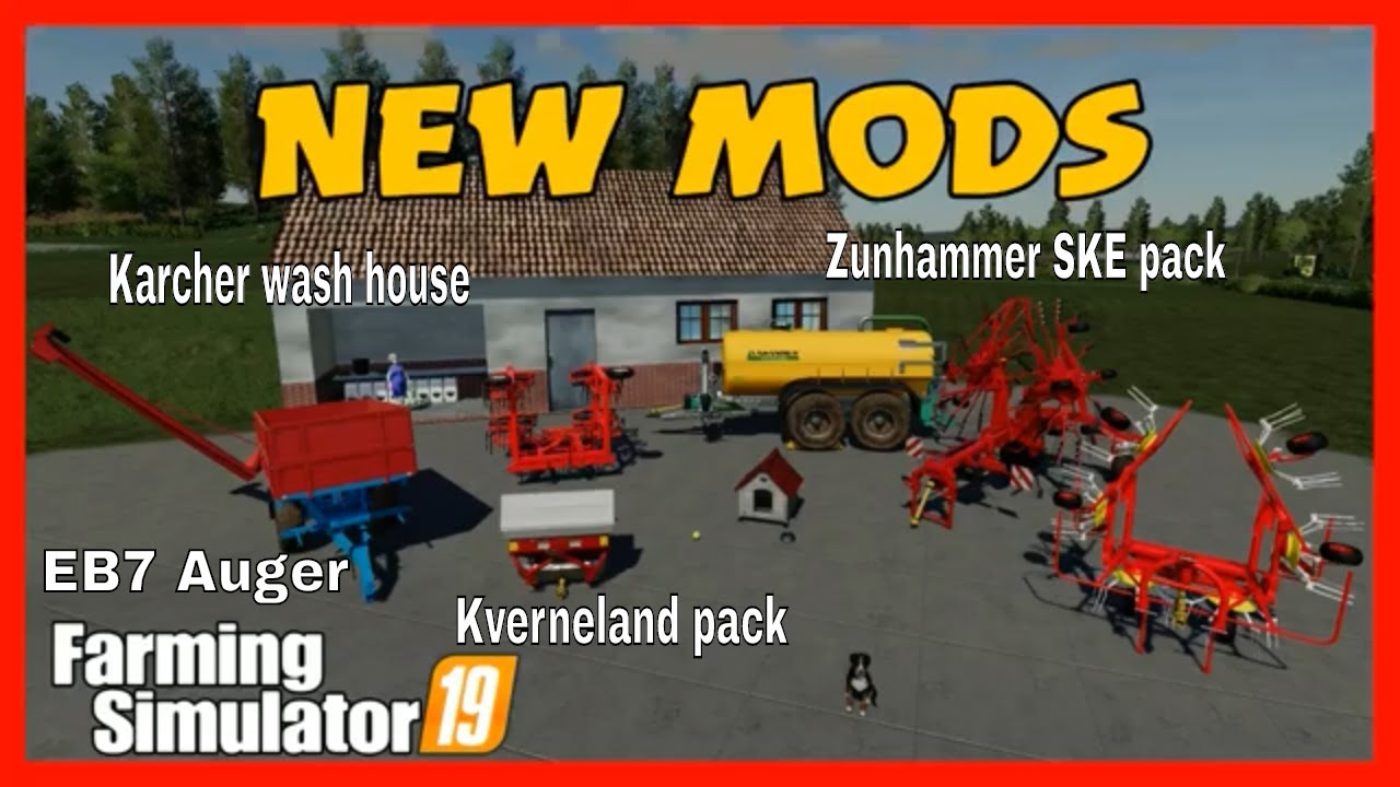 fs19 mods EB7 auger ,doghouse farming simulator 19 mods #fs19modsreview ...