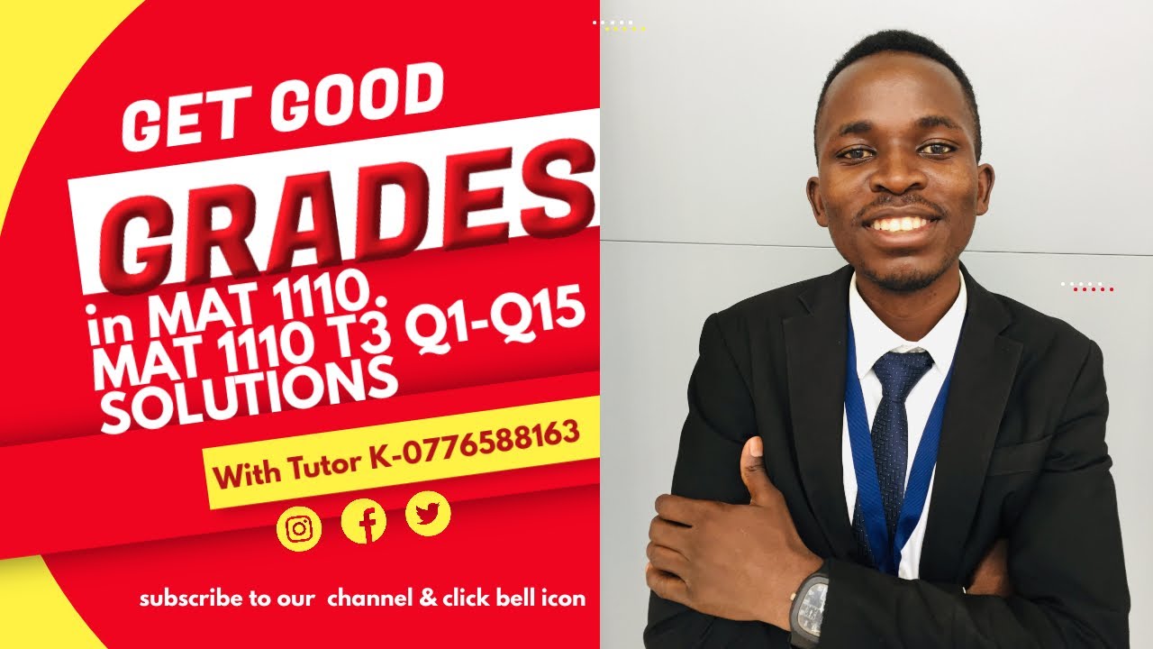 MAT 1110 Tutorial sheet 3 Solutions. - YouTube