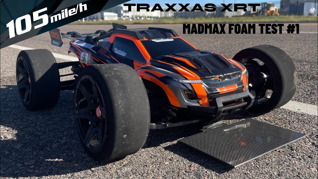 Traxxas XRT 8s 105MPH ( 1st test w/ madmax foam wheels) - YouTube