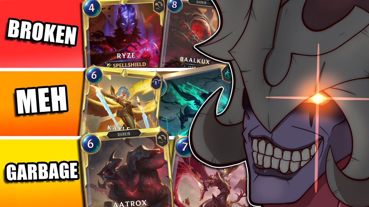 Rating ALL The New Cards In The Runeterra Darkin Expansion - YouTube