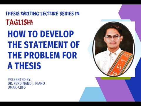 PAANO SUMULAT NG STATEMENT OF THE PROBLEM SA THESIS (WITH PANEL ...