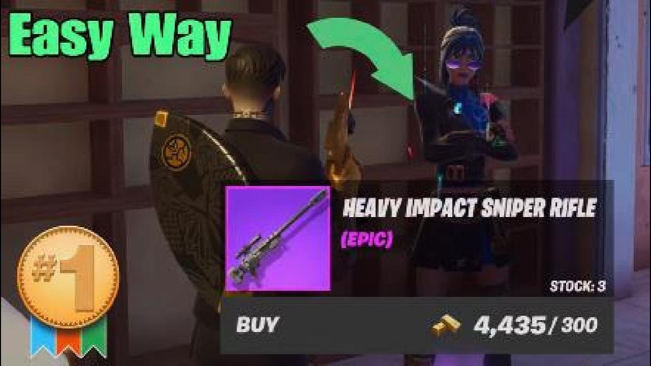 Easily Knockback Vehicles With Heavy Impact Sniper Rifle - Fortnite ...