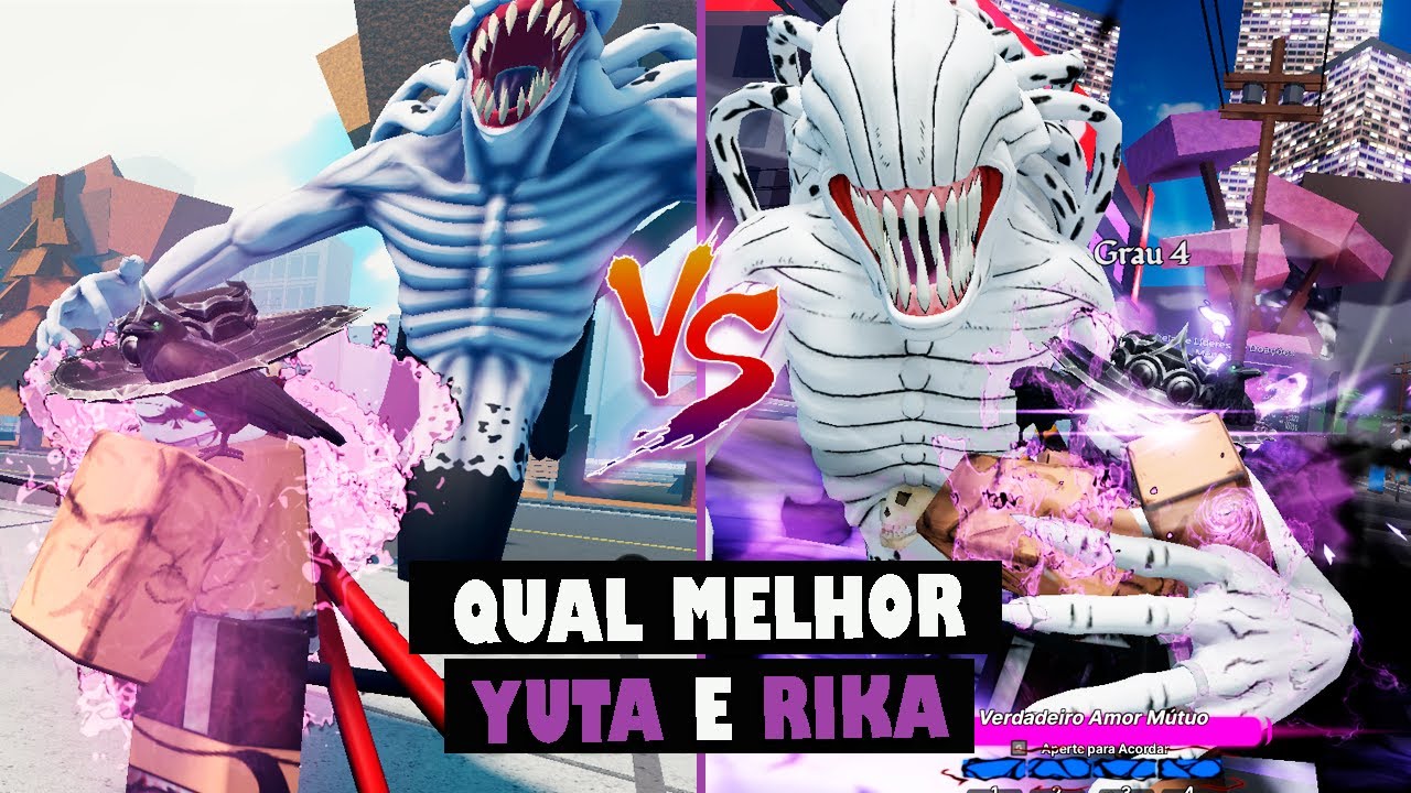 COMPAREI todos YUTA e RIKA dos JOGOS de JUJUTSU KAISEN no ROBLOX ( Qual ...