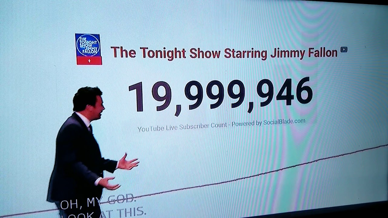 The Tonight Show with Jimmy Fallon over 20 Million Subscribers - YouTube
