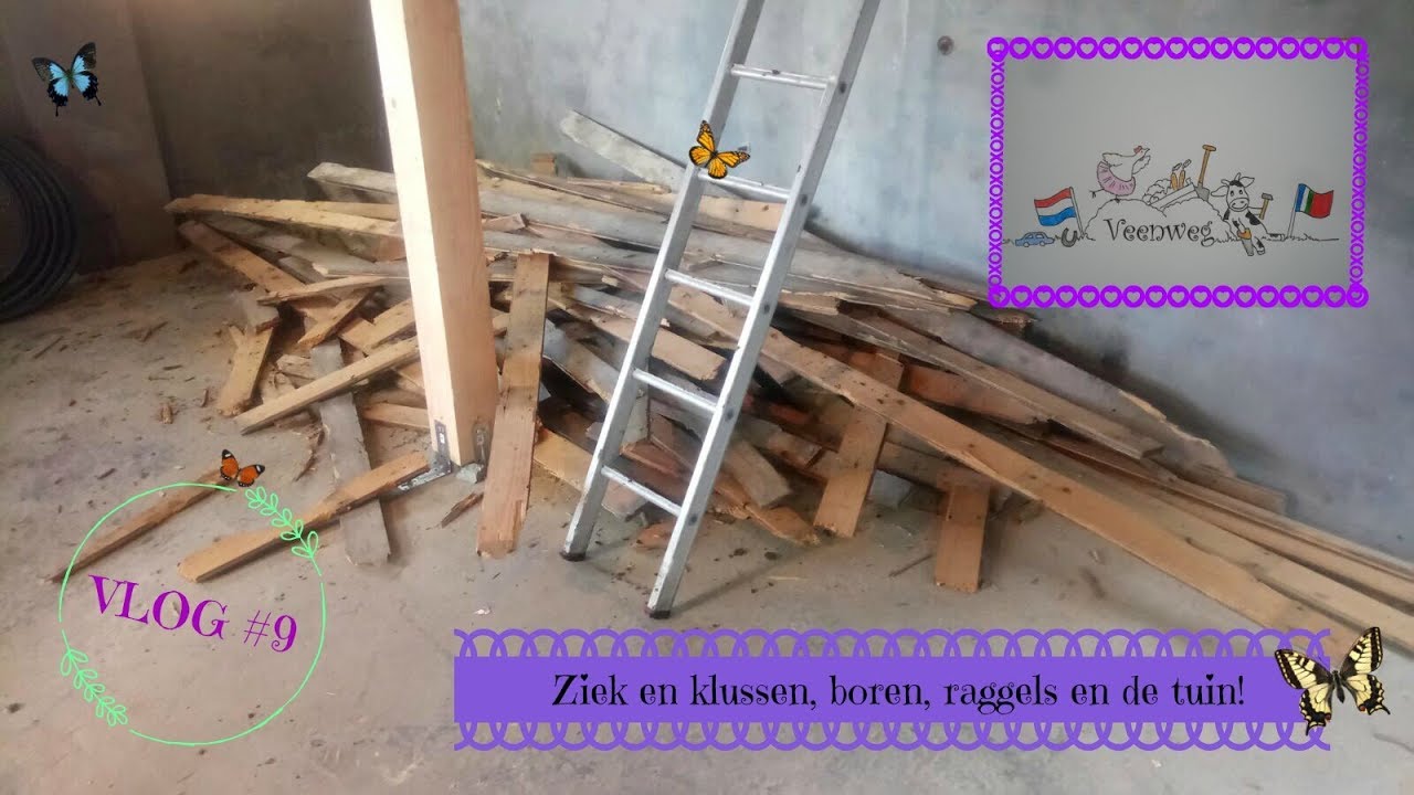 Klussen op de Veenweg vlog #9 ziek, raggels, nieuwe keuken en werken in ...