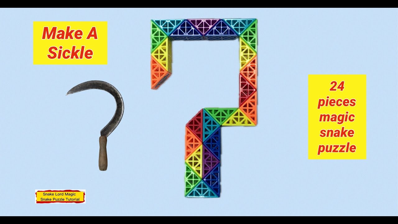 Make A Sickle - 24 Pieces Magic Snake Puzzle ...