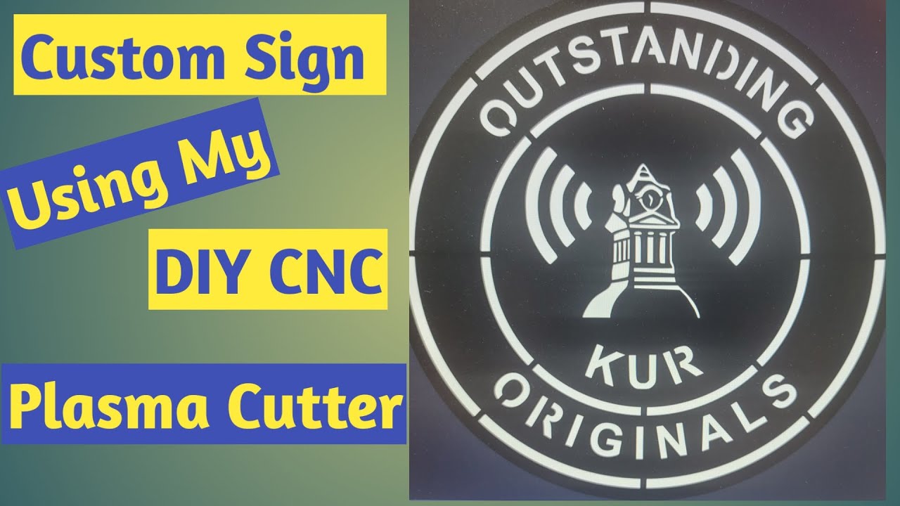 KUR Sign Using My DIY CNC Plasma Table - YouTube
