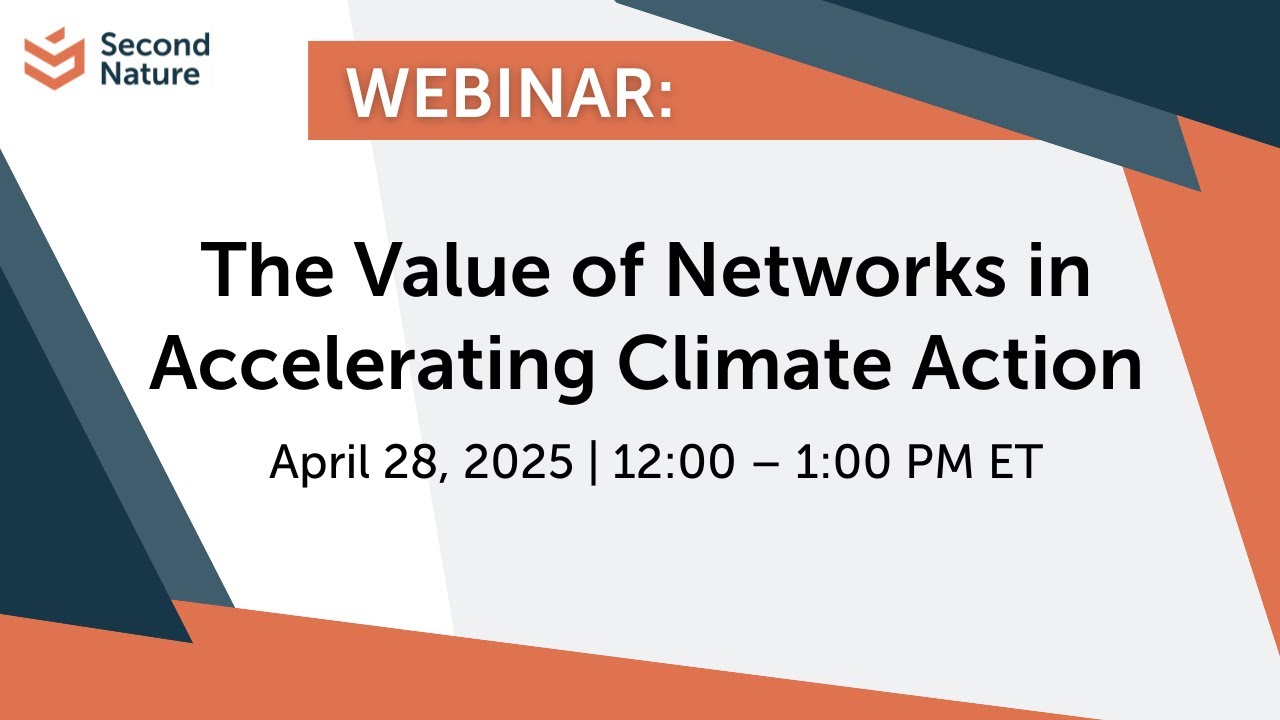 WEBINAR: The Value of Networks in Accelerating Climate Action - YouTube