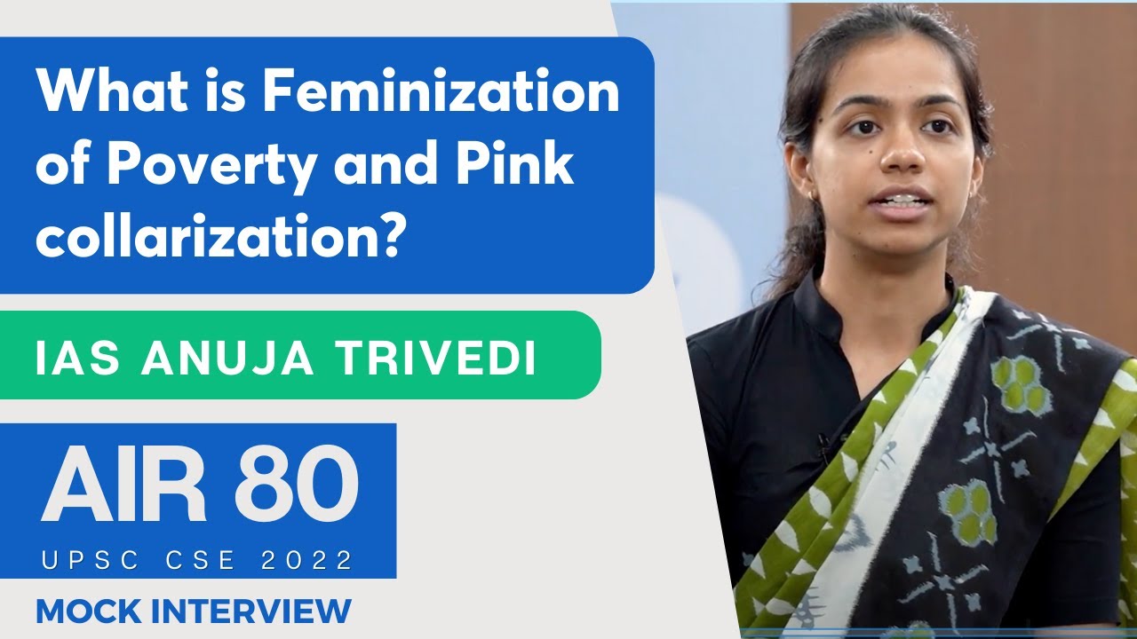 What is Feminization of Poverty and Pink collarization? | IAS Anuja ...