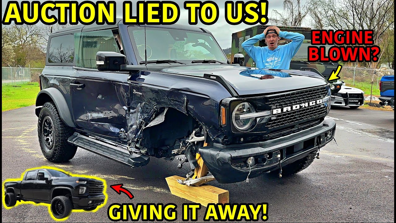Rebuilding A Wrecked 2021 Ford Bronco!!! Also Giving Away One Of Our ...