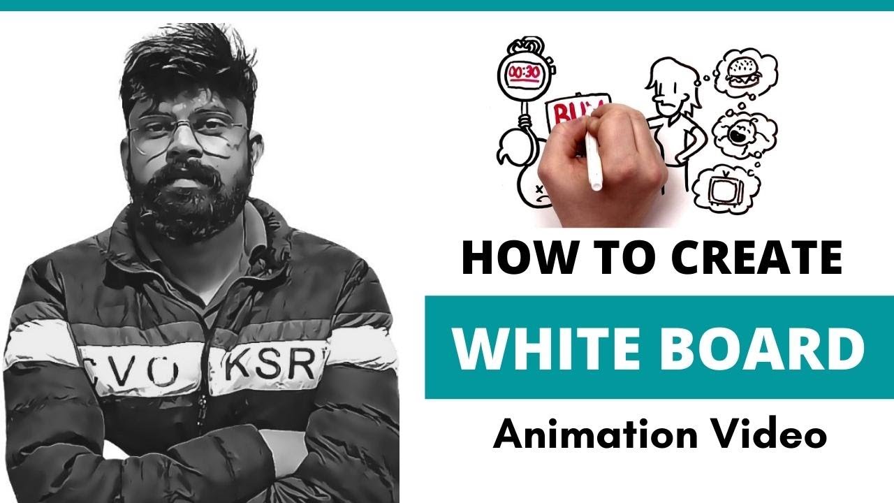 How to Create White Board Animation Video | How to make sketch ...
