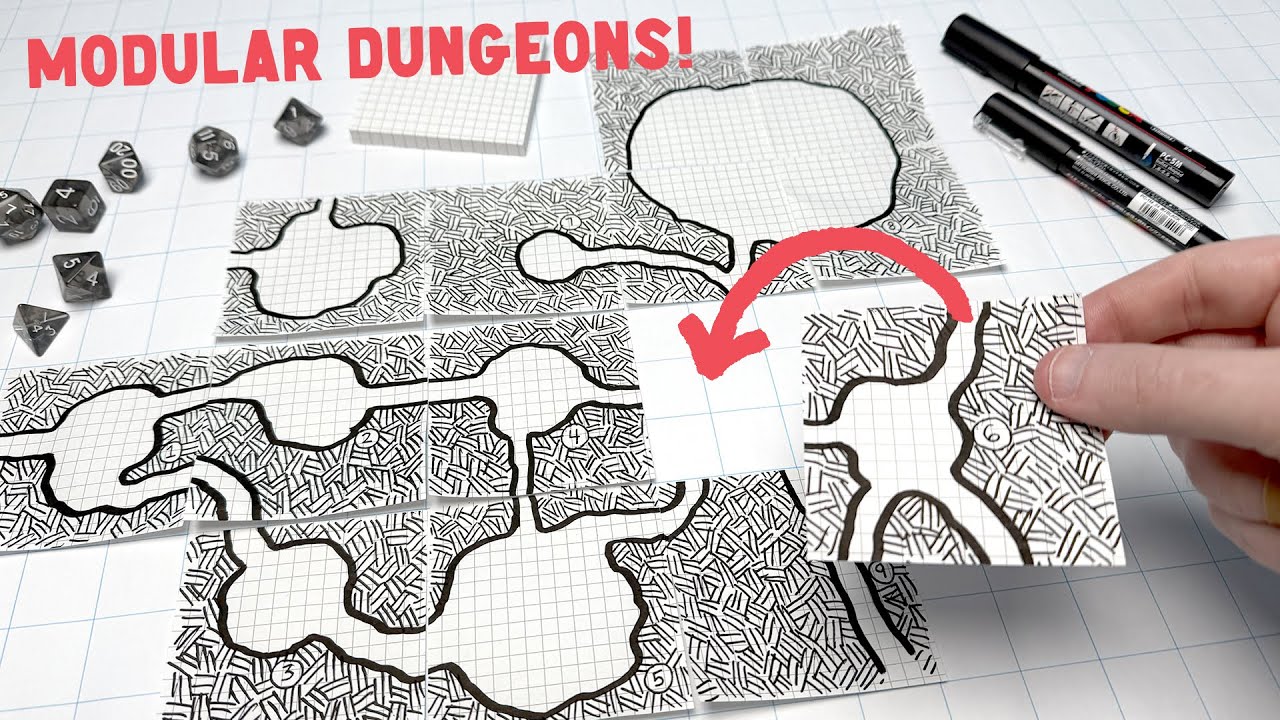 Reveal your dungeon map one room at a time! - YouTube