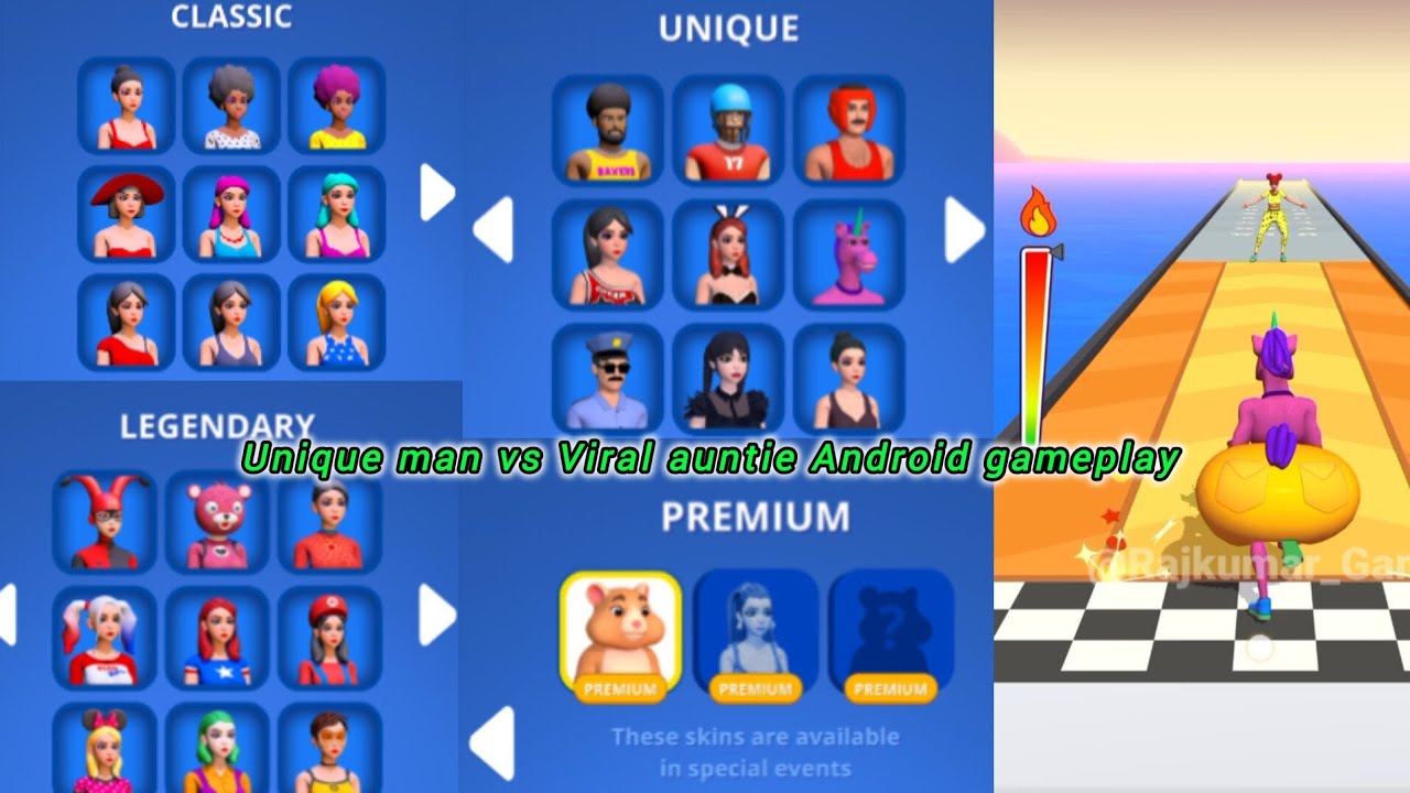Unique man vs Viral auntie Android gameplay - YouTube