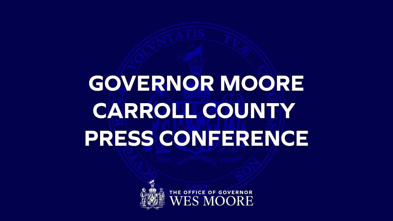 Governor Moore Carroll County Press Conference - YouTube