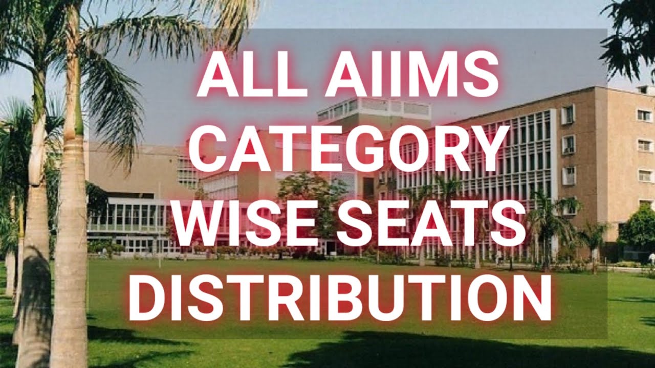 ALL AIIMS SEAT RESERVATION CATEGORY WISE - YouTube