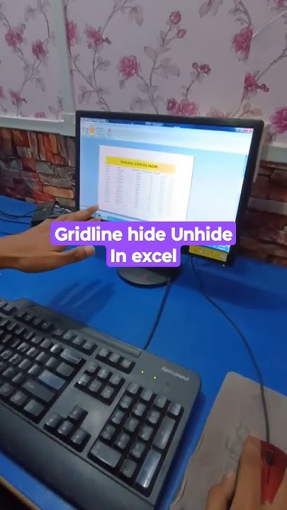 Gridline hide Unhide in print #Excel #Gridlines - YouTube