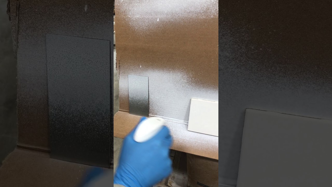 Coating Metal Using ZYP Coating's BN Lubricoat NFN-12 Spray - YouTube