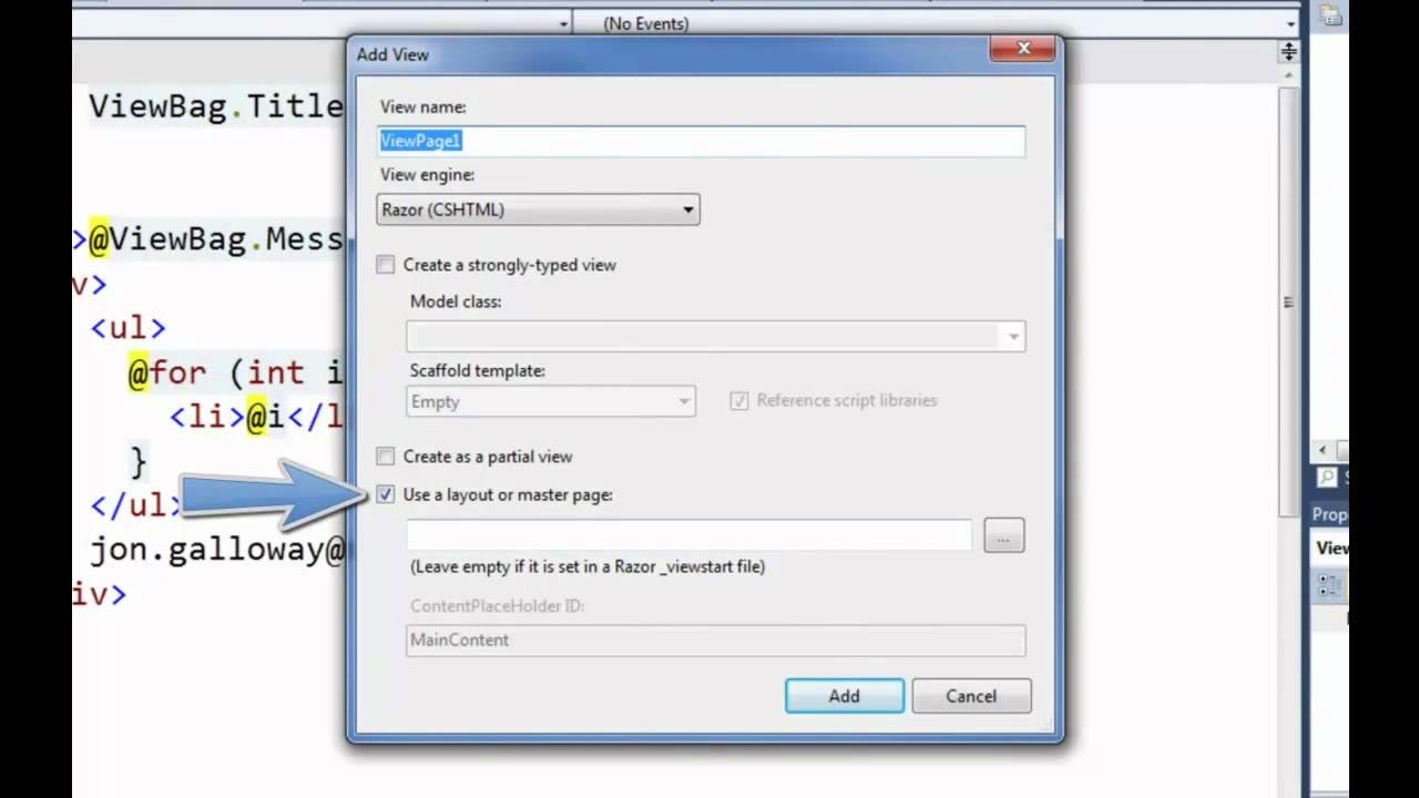 ASP.NET - MVC3 Razor Layouts - YouTube