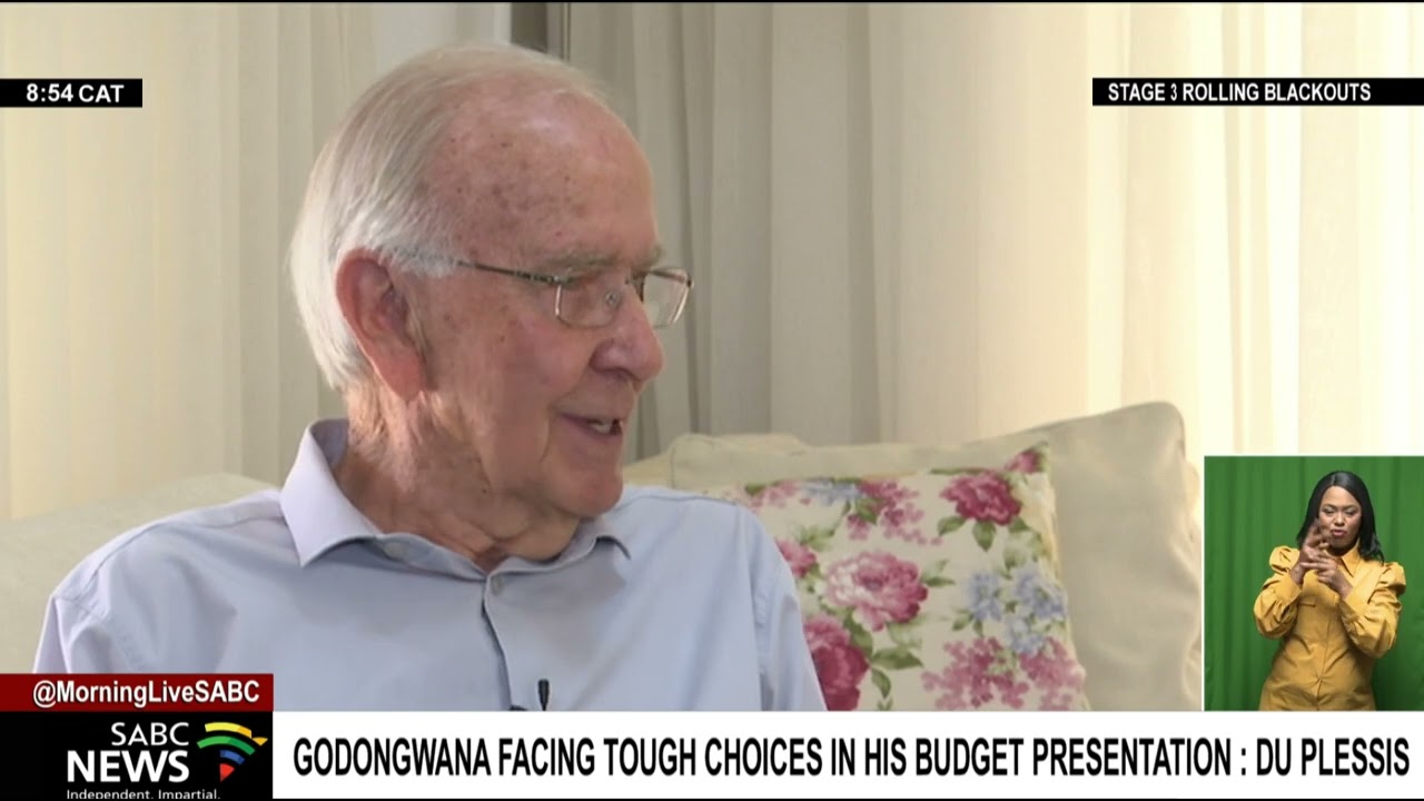 MTBPS 2022 | Godongwana facing tough choices in his budget presentation: Du Plessis - YouTube