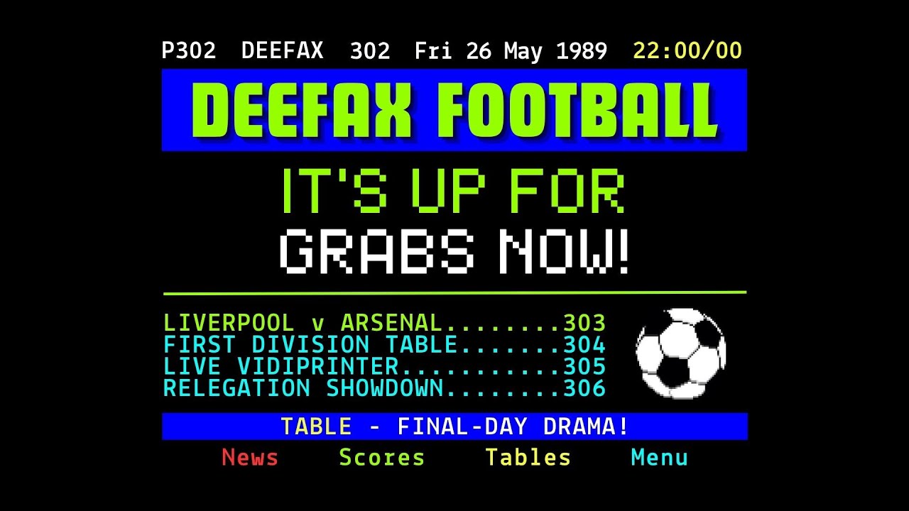 Retro Football News (1989): Liverpool v Arsenal Title Decider – It's Up ...