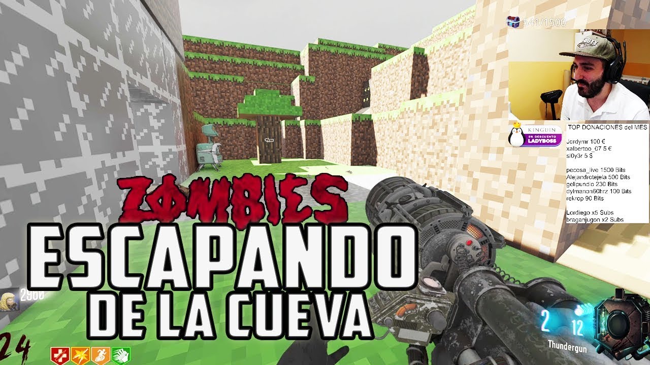 ESCAPANDO de los ZOMBIES en una CUEVA de MINECRAFT! (Minecraft Cave ...