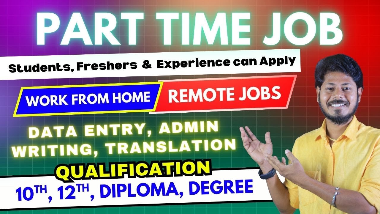 Best Part Time work from home jobs in tamil @haritalkiesinfo - YouTube