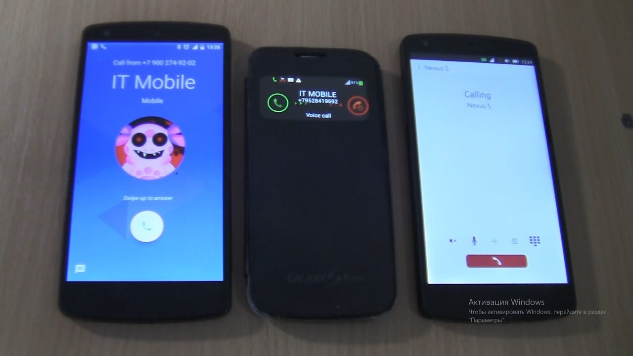 Incoming call & Outgoing call at the Same Time Luntik Google Nexus 5 ...