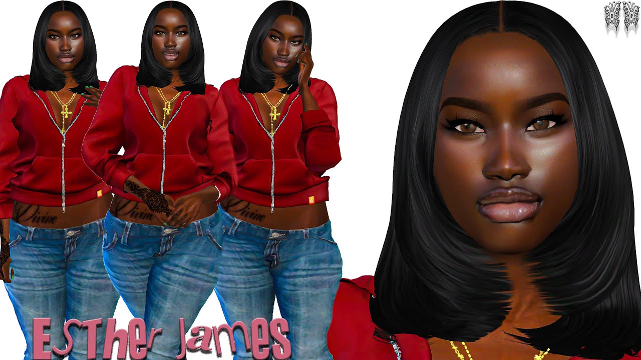 Creating The PRETTIEST Sim I've Ever Made😭| Esther James| Sim Download ...