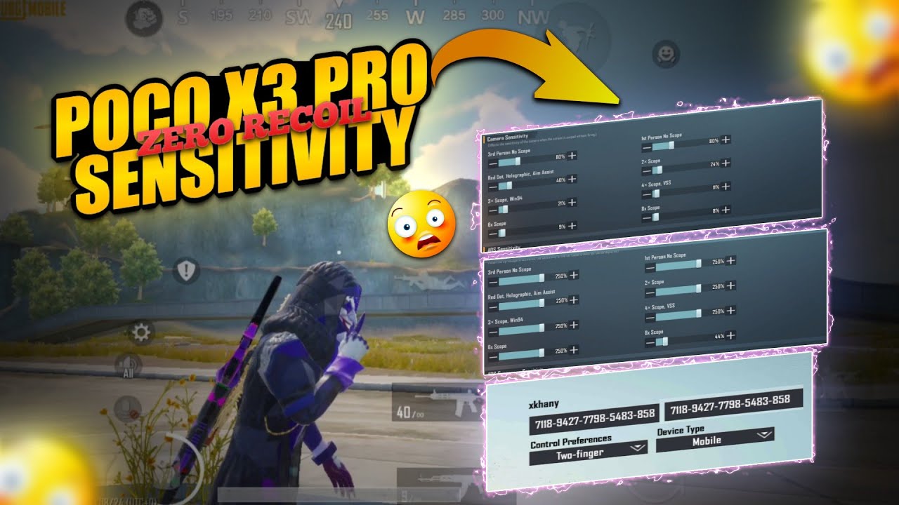 New Best Sensitivity Pubg Mobile | Poco X3 Pro Sensitivity and Setting ...