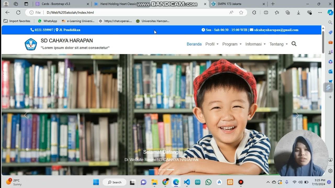 Membuat Website Sekolah Menggunakan Framework Bootstrap (HTML, CSS ...