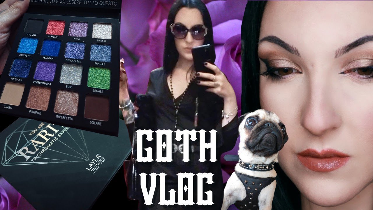I'm Back / Goth Vlog (subs) #goth #makeup #vlog - YouTube