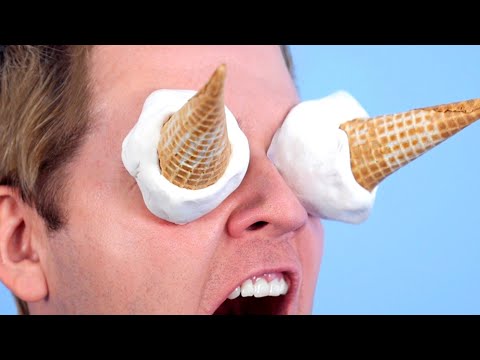 ICE CREAM STUCK IN EYES!