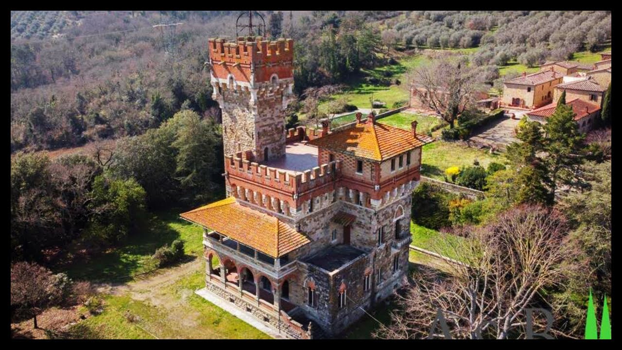 Neo Medieval Castle, Bucine, Arezzo, Tuscany, Italy - YouTube