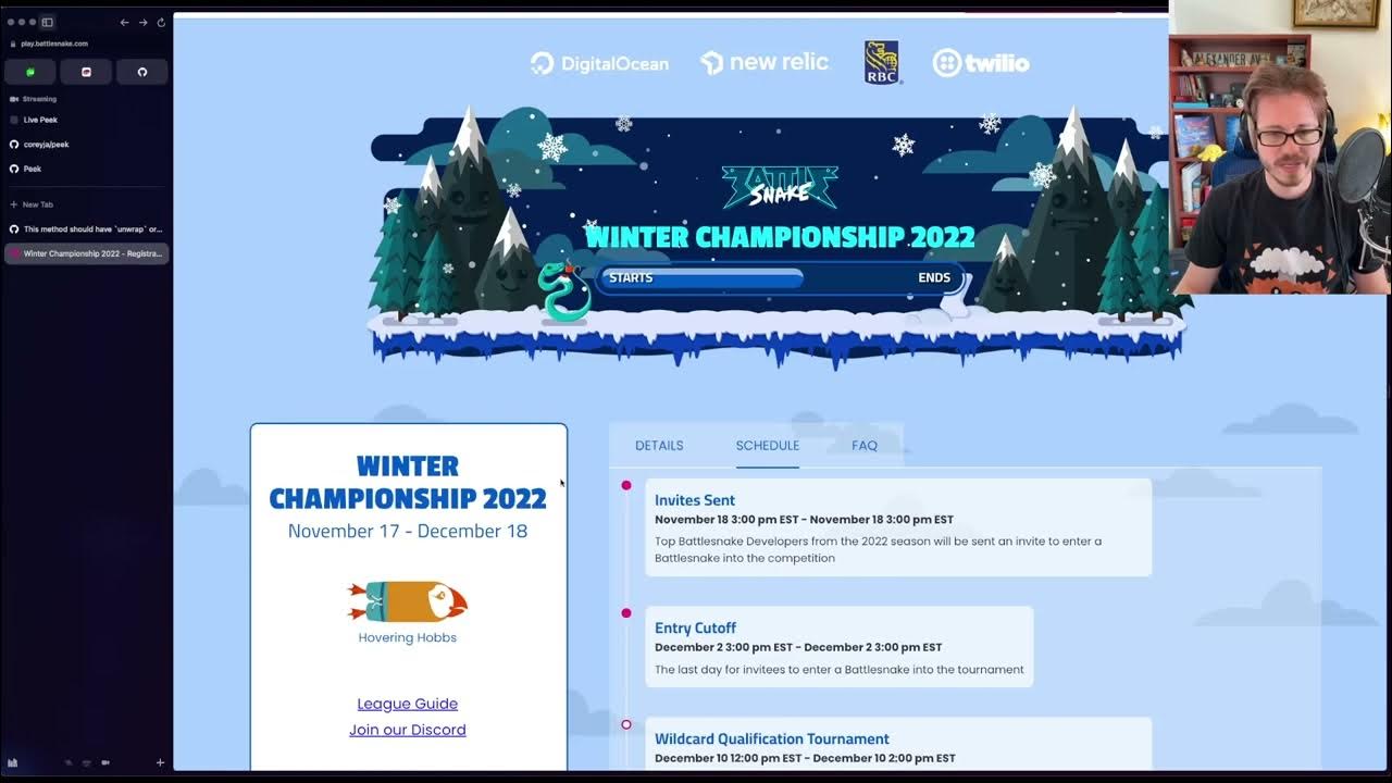 Rust Coding Challenges: Building the Battle Snake AI with Coreyja - YouTube
