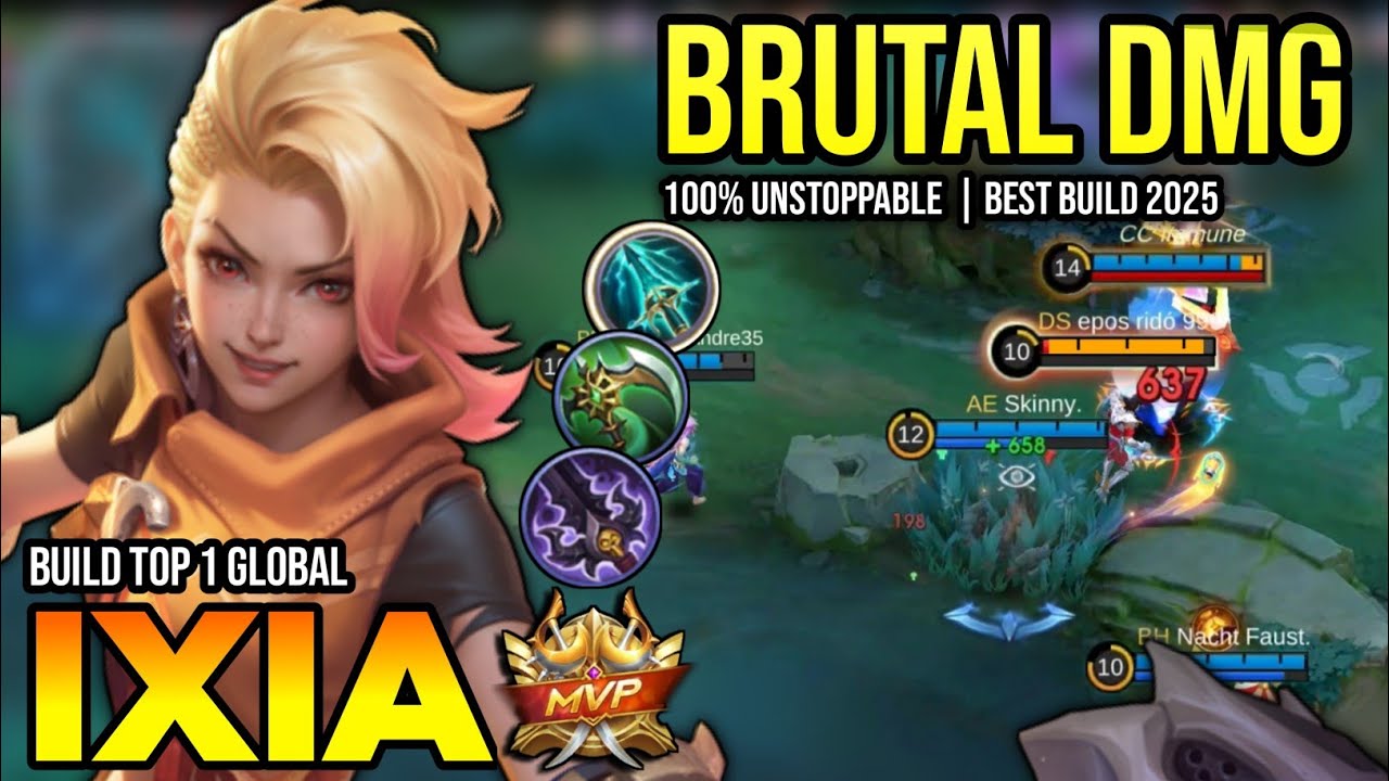 IXIA BEST BUILD 2025 | BUILD TOP 1 GLOBAL IXIA GAMEPLAY | MOBILE ...