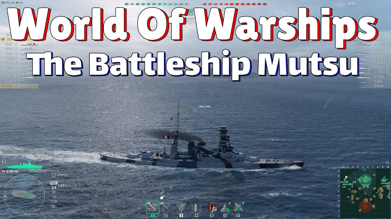 World of Warships - The Battleship Mutsu - YouTube