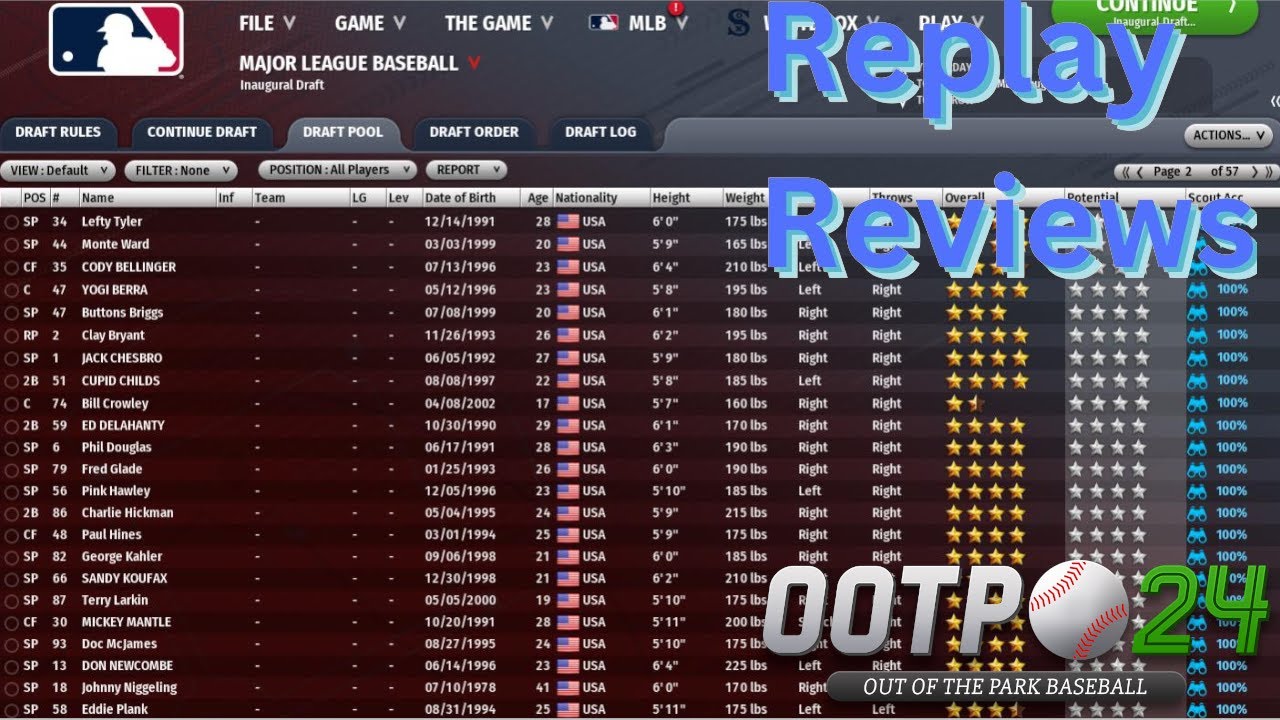 OOTP's Random Debut Mode - YouTube