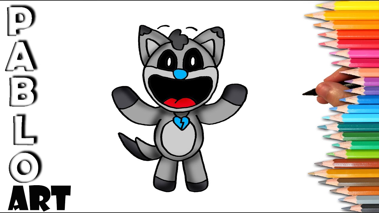 How to draw Frowny fox from Poppy playtime | Learn to Draw step by step ...