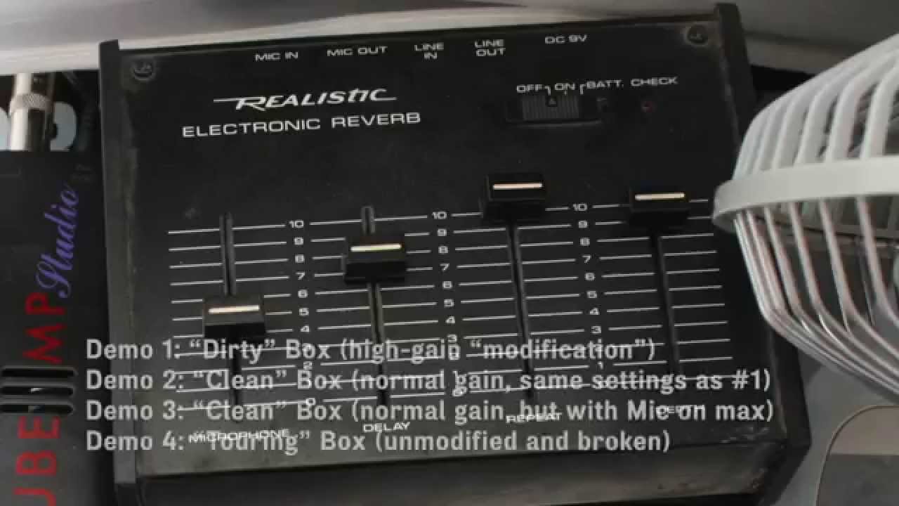 Realistic Electronic Reverb (BBD Delay) Effect Demo - YouTube