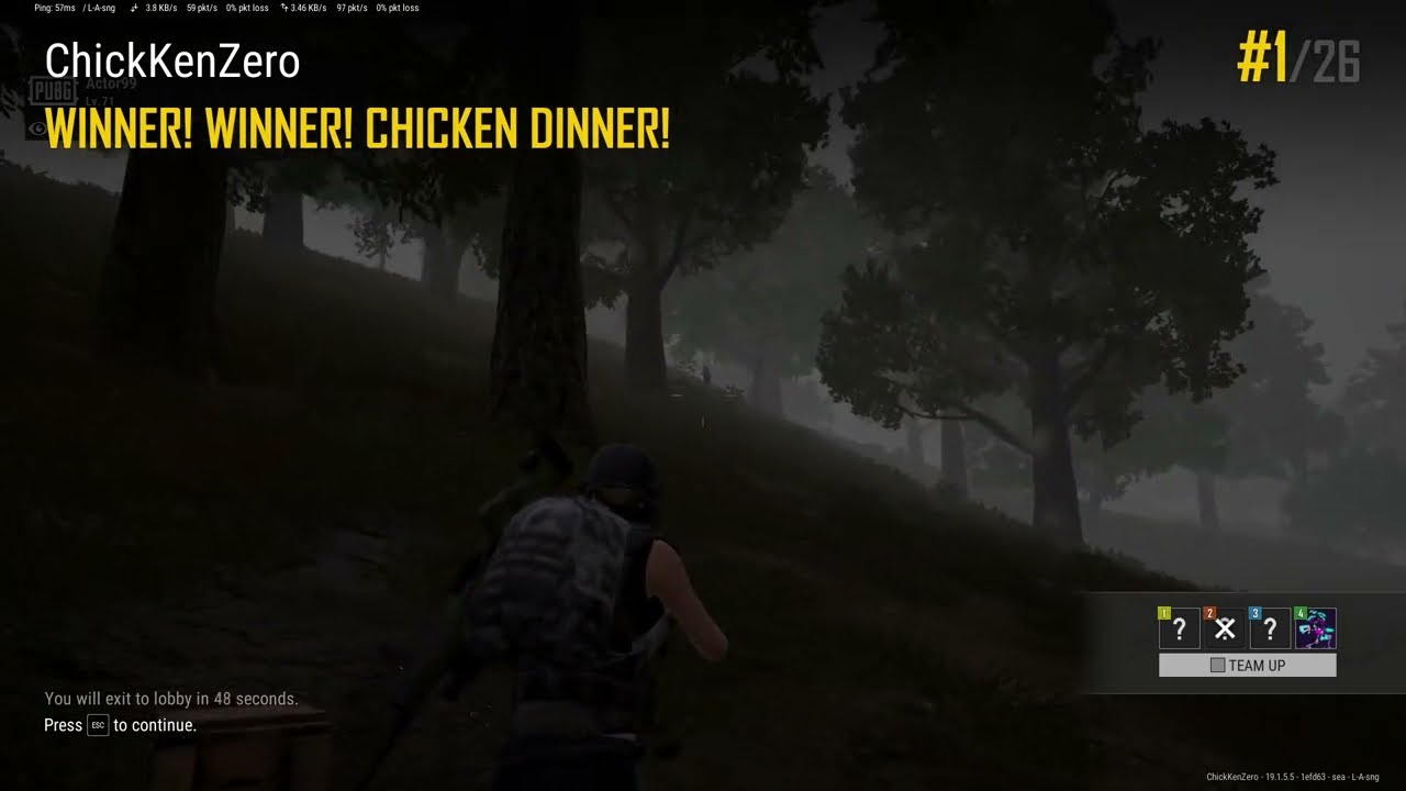 Newbie To Play PUBG Steam Wins With The Team 4 Players - YouTube