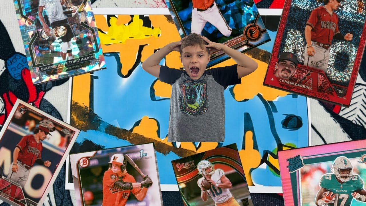 Kid Card Kings Personal Sports Card Collection - YouTube