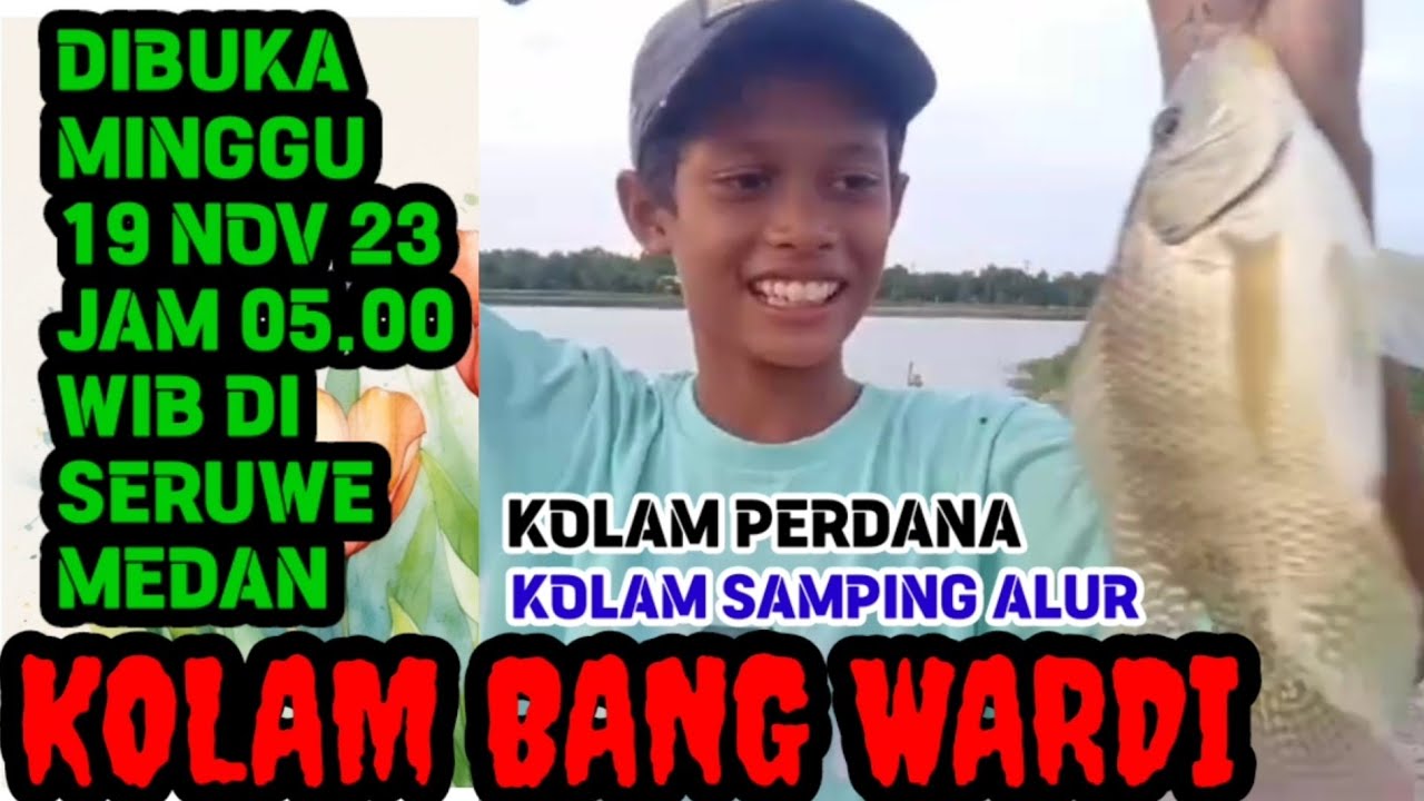 Kolam Samping Alor dibuka Minggu : 19 Nov 2023 Kolam Perdana Bang Wardi ...