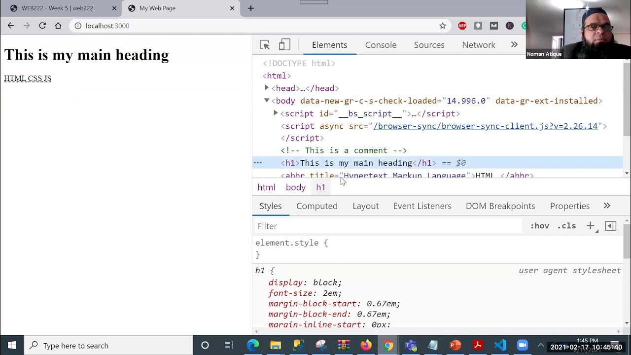 WEB222 Week 6 - YouTube
