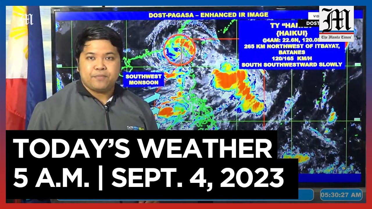 Today's Weather, 5 A.M. | Sept. 4, 2023 - YouTube