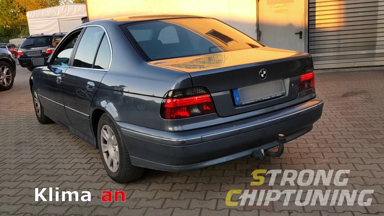 BMW E39 523i | Schubabschaltung POP BANG | Strong Chiptuning - YouTube