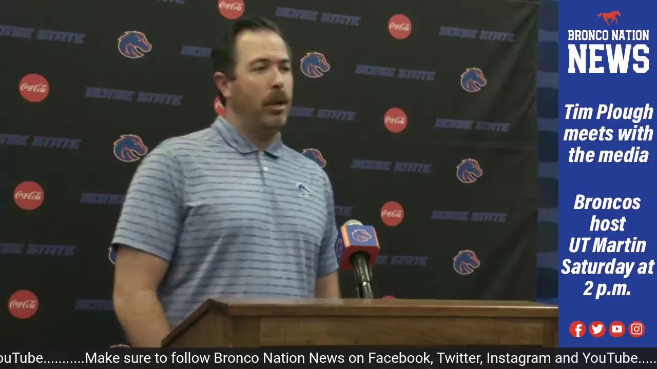 Boise State coach Andy Avalos, DC Spencer Danielson and OC Tim Plough ...