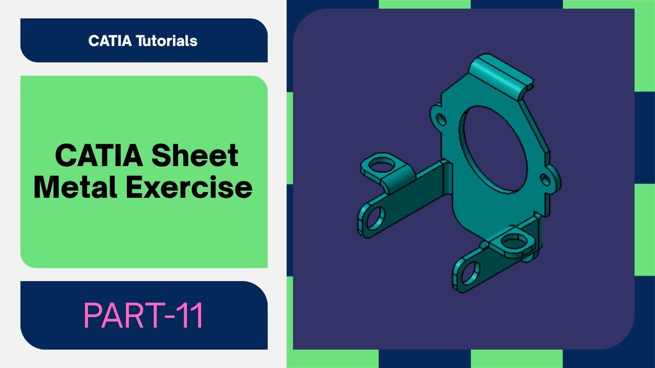 CATIA V5 Sheet Metal Tutorials Part-11 | Creating Sheet Metal Part ...