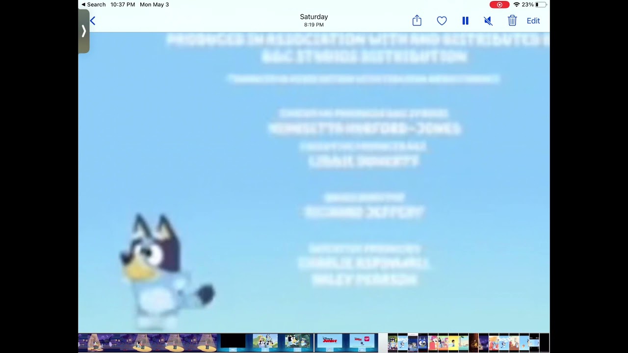 Bluey Bin Night Disney Junior Credits - YouTube